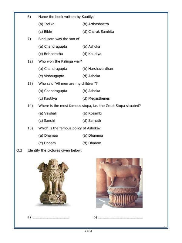 A2Zworksheets:Worksheet of Ashoka, The Emperor Who Gave Up War-Our ...