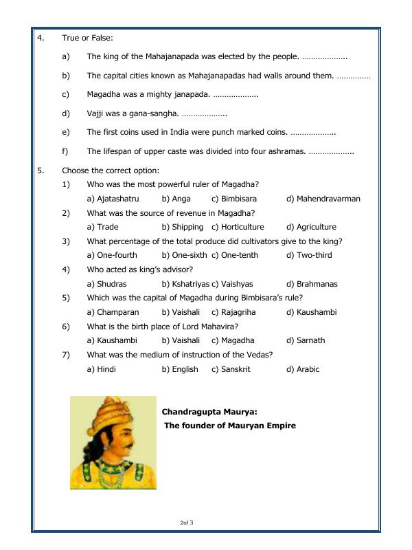 A2Zworksheets:Worksheet of Kingdoms, Kings And An Early Republic-Our ...