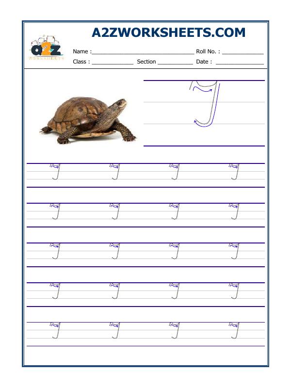 A2Zworksheets:Worksheet of English Cursive Writing - Alphabet T ...