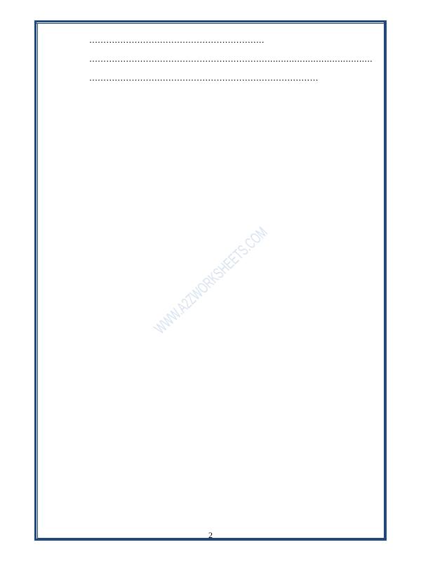 A2Zworksheets:Worksheet of Comprehension Passage-11-Reading-English