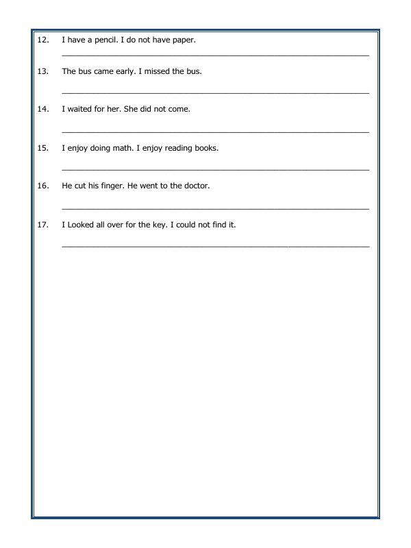 A2Zworksheets:Worksheet of Conjunctions-Grammar-English