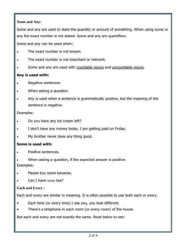A2Zworksheets:Worksheet of Determiners-Grammar-English