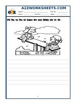 A2Zworksheets:Worksheet of hindi-creative-writing