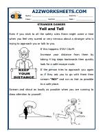 A2Zworksheets:Worksheet of safety