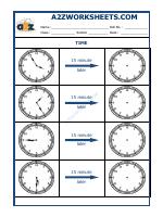 A2Zworksheets:Worksheet of time