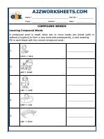 A2Zworksheets:Worksheet of compound-words