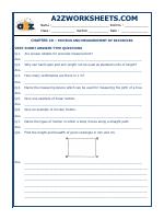 A2Zworksheets:Worksheet of motion-and-measurement-of-distances