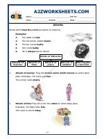 A2Zworksheets:Worksheet of adverbs