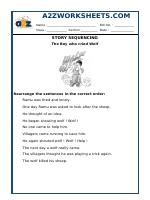 A2Zworksheets:Worksheet of story-writing