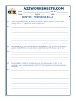 A2Zworksheets:Worksheet of prepairing-bills