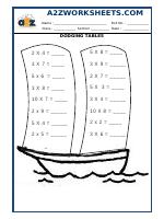 A2Zworksheets:Worksheet of dodging-tables