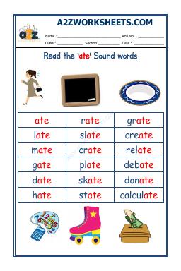 A2Zworksheets:Worksheet of sound-words
