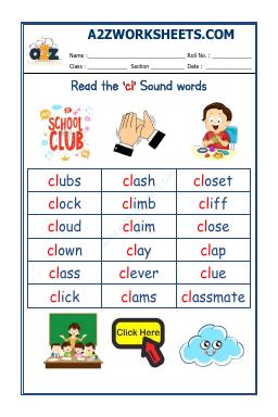 A2Zworksheets:Worksheet of sound-words