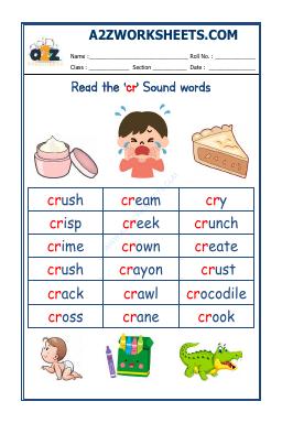 A2Zworksheets:Worksheet of sound-words