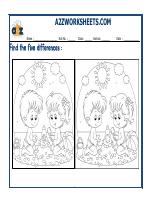 A2Zworksheets:Worksheet of find-the-difference