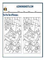 A2Zworksheets:Worksheet of find-the-difference