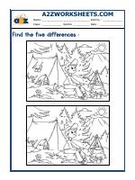 A2Zworksheets:Worksheet of find-the-difference