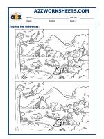 A2Zworksheets:Worksheet of find-the-difference