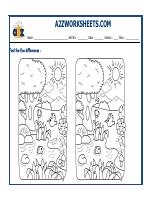 A2Zworksheets:Worksheet of find-the-difference