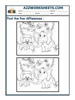 A2Zworksheets:Worksheet of find-the-difference