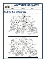 A2Zworksheets:Worksheet of find-the-difference