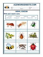 A2Zworksheets:Worksheet of animals