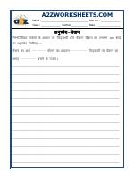 A2Zworksheets:Worksheet of hindi-creative-writing