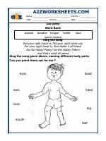 A2Zworksheets:Worksheet of our-body
